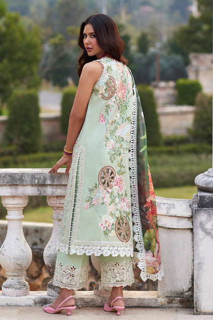 Alluring Mint Green Shade Pakistani Salwar Kameez – Nameera by Farooq