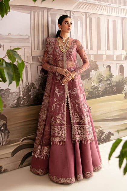 Fuchsia Rose Pakistani Wedding Dress Kameez Gharara – Nameera by Farooq