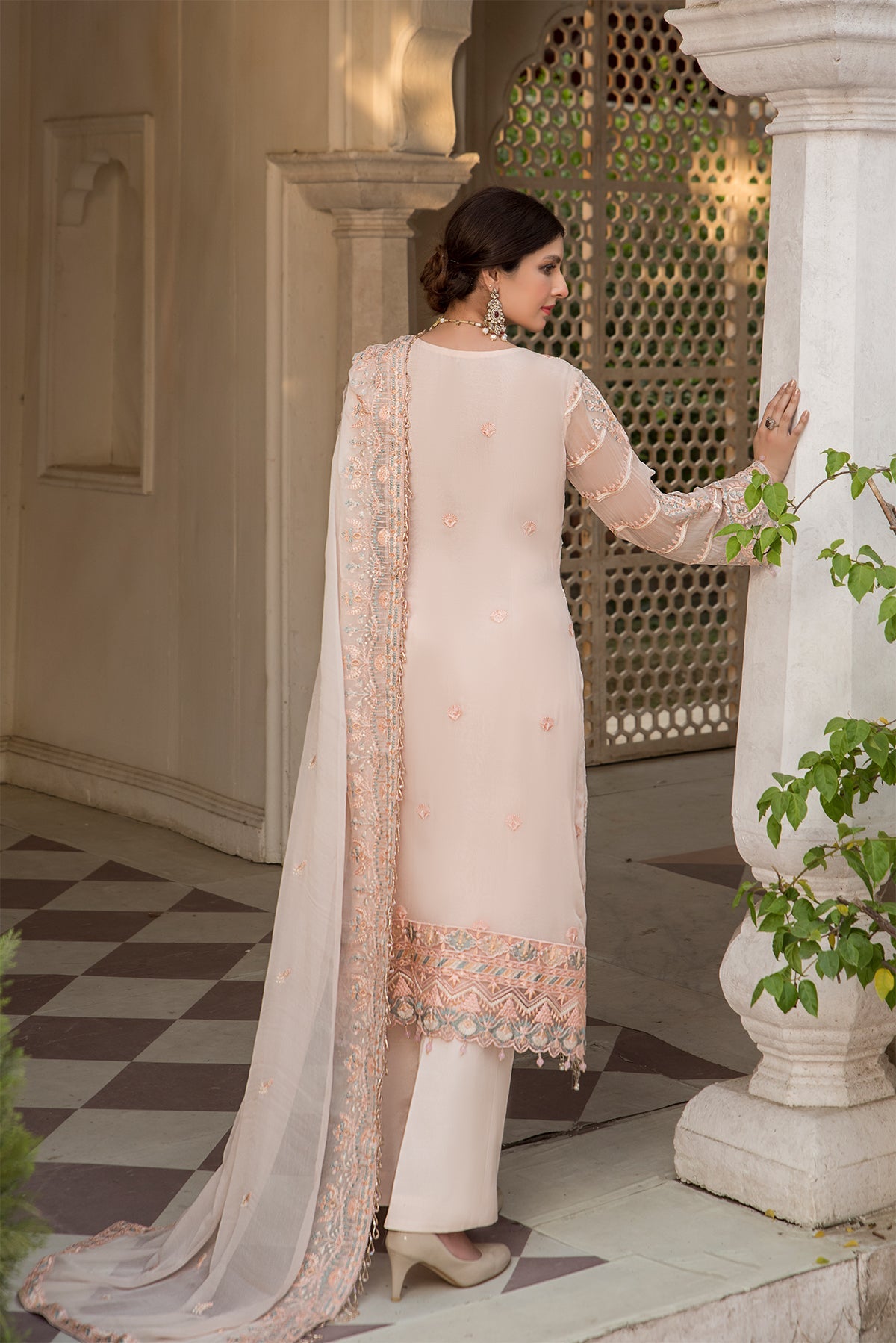 Luxury Ivory Pakistani Salwar Kameez Dupatta Salwar Suit – Nameera by ...