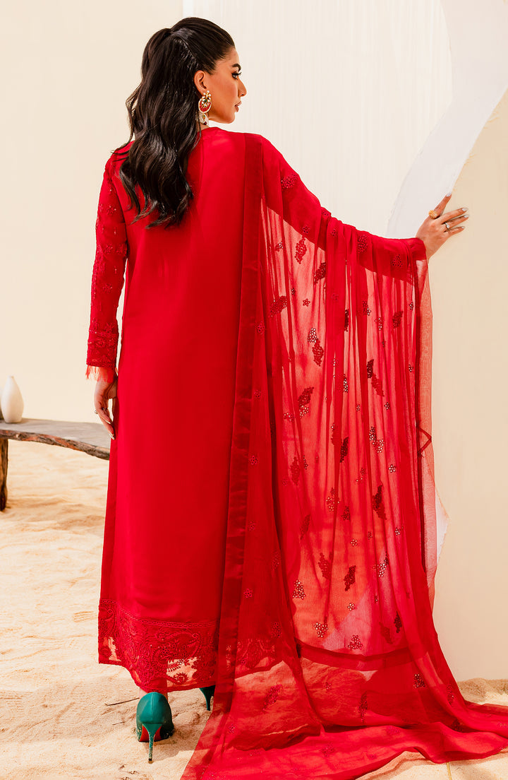 Luxury Red Pakistani Salwar Kameez Dupatta Salwar Suit – Nameera by Farooq