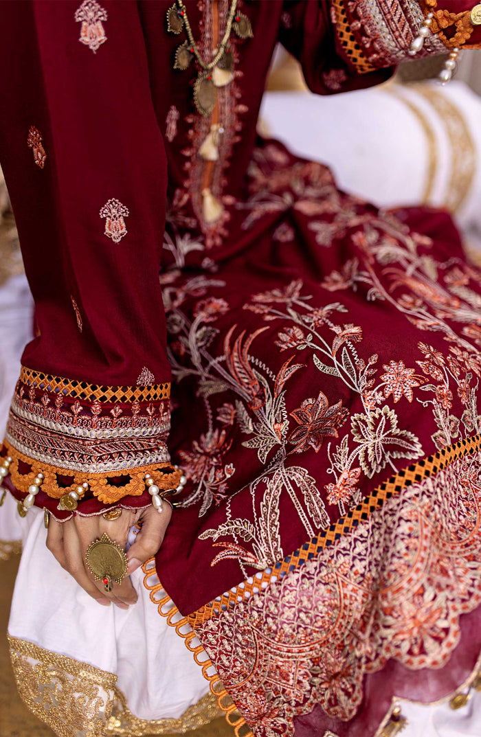 Maroon Red Pakistani Salwar Kameez Dupatta Salwar Suit – Nameera by Farooq