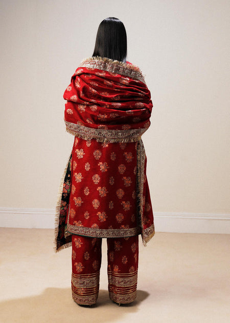 Traditional Look Red Pakistani Wedding Dress Salwar Suit – Nameera by ...
