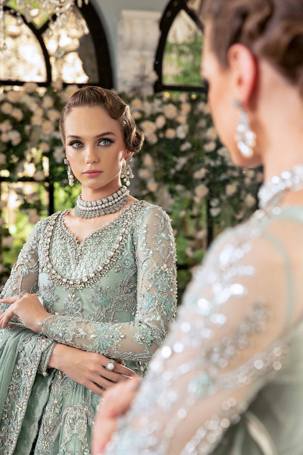 Pakistani Bridal Lehenga and Wedding Gown Walima Dress – Nameera by Farooq