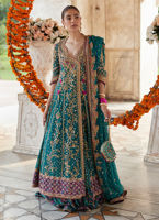 Embellished Pakistani Bridal Dress in Kalidar Maxi Style – Nameera by ...