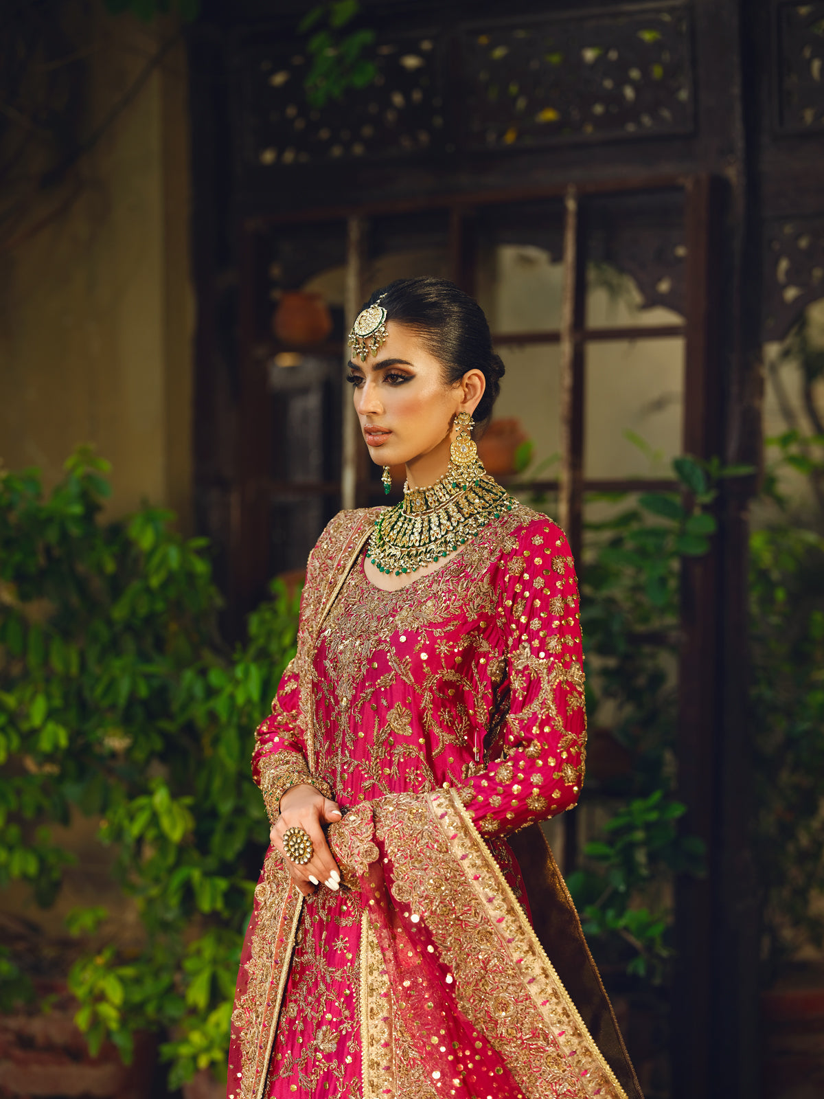 Farshi Lehenga Kameez Dupatta Pakistani Bridal Dress – Nameera by Farooq