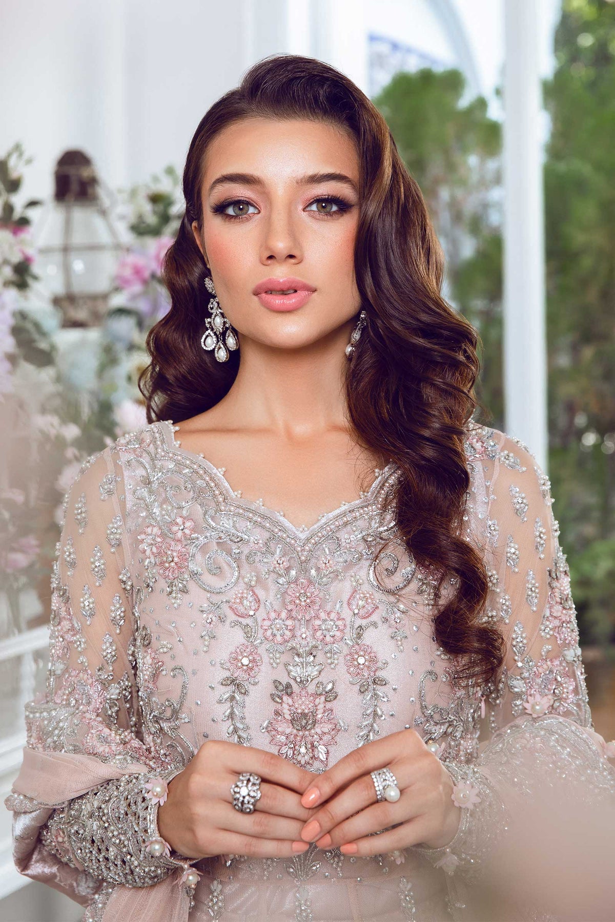 Pakistani Wedding Dress in Bridal Lehenga Gown Style – Nameera by Farooq