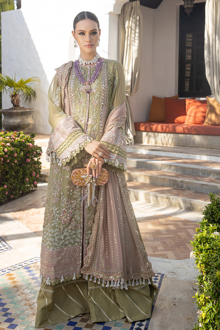 Luxury Mendi Green Kameez Sharara Pakistani Wedding Dress – Nameera by ...