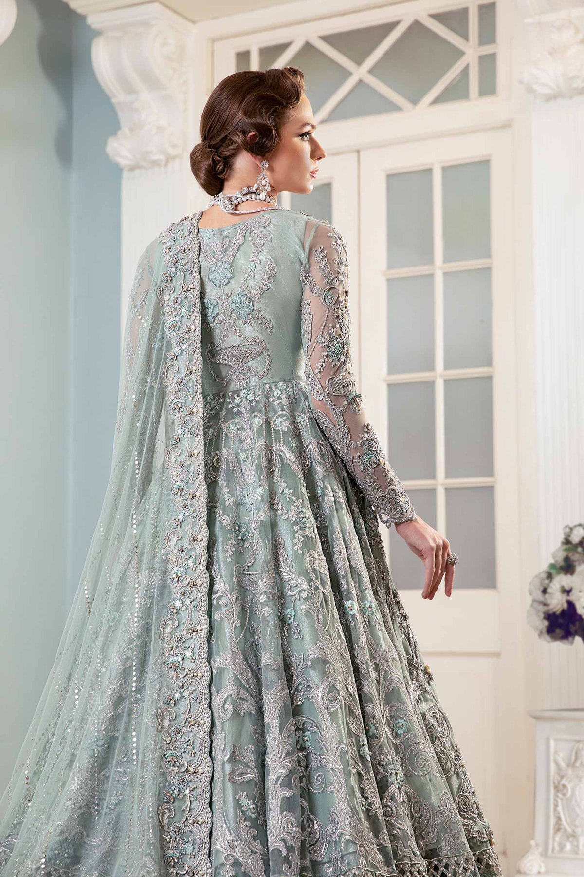 Pakistani Bridal Lehenga and Wedding Gown Walima Dress – Nameera by Farooq