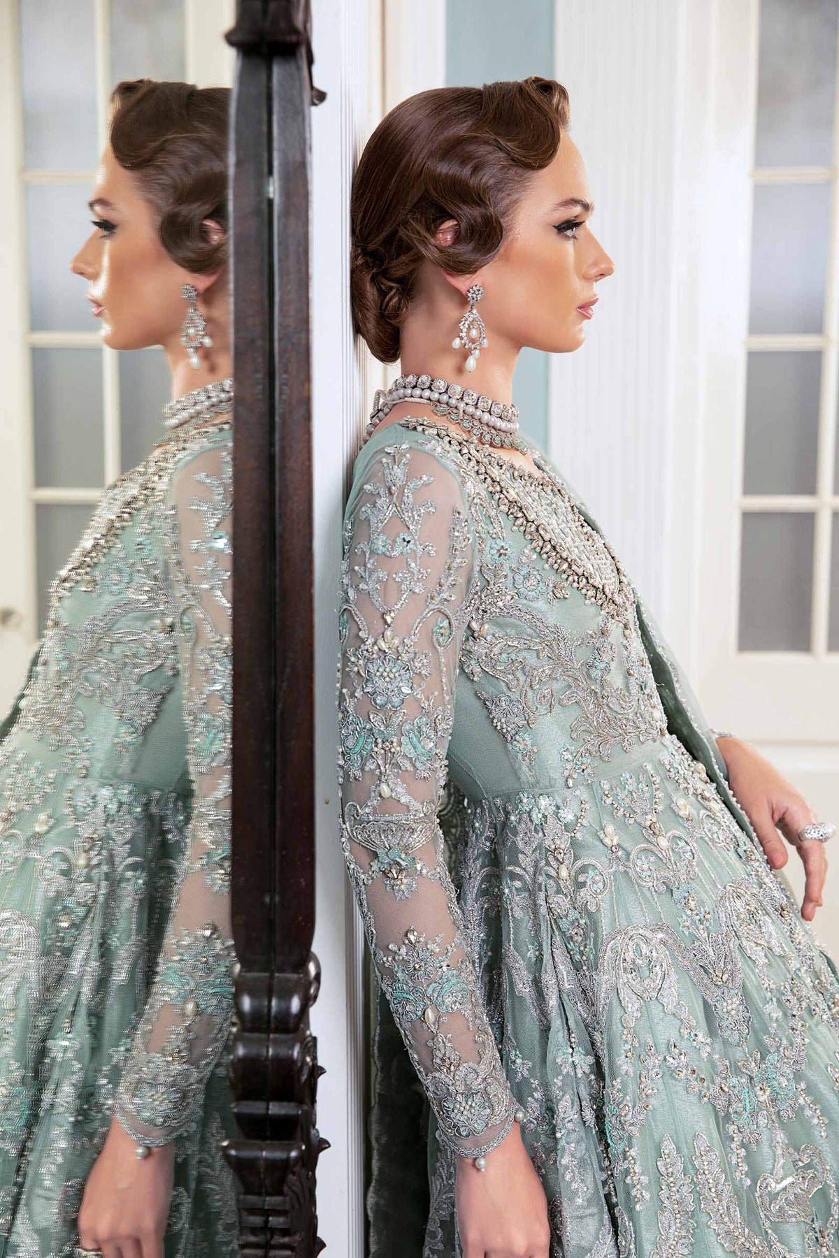 Pakistani Bridal Lehenga and Wedding Gown Walima Dress – Nameera by Farooq