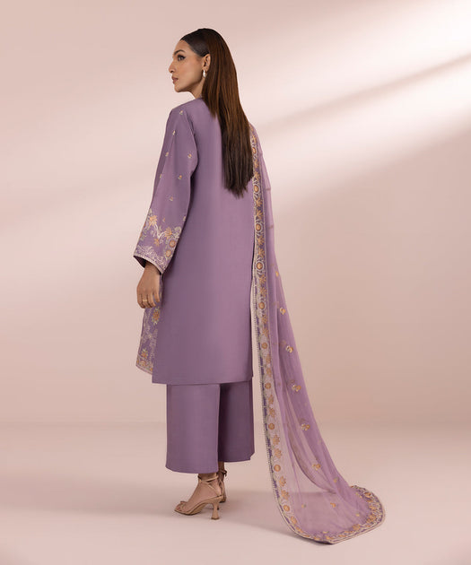 Purple Shade Pakistani Salwar Kameez Embroidered Salwar Suit – Nameera ...