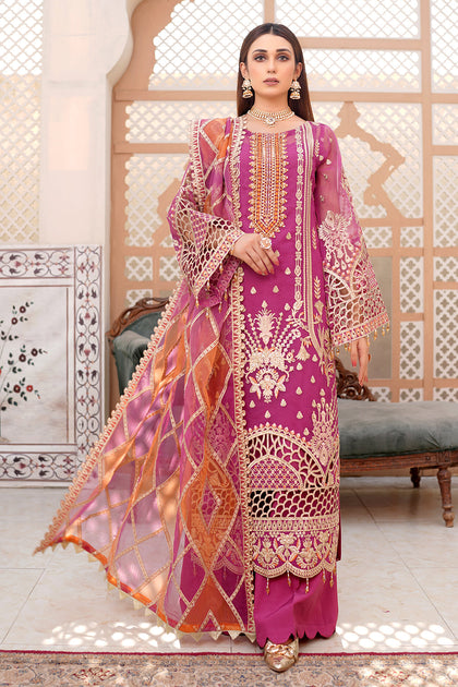 Pink Heavily Embroidered Pakistani Salwar Kameez Party Dress – Nameera ...