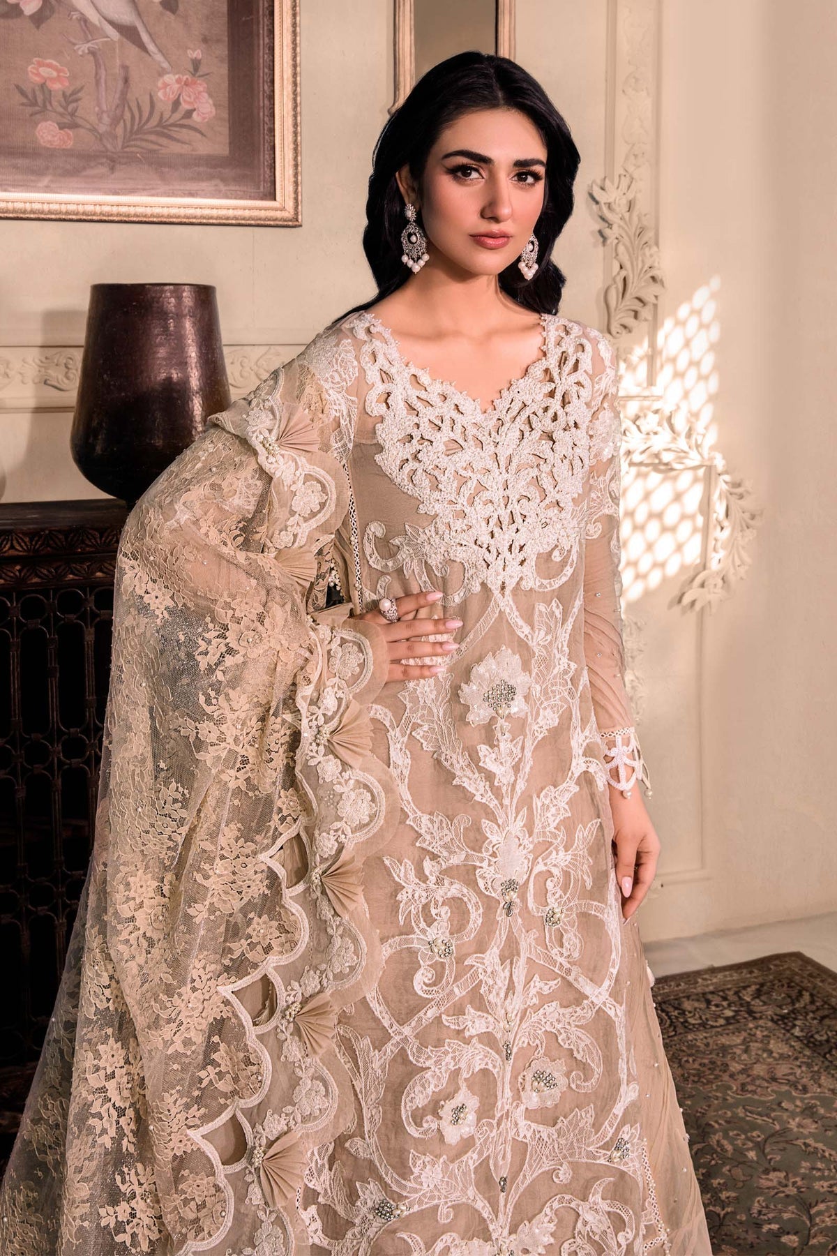 Pink Kameez Lehenga for Pakistani Wedding Dresses – Nameera by Farooq