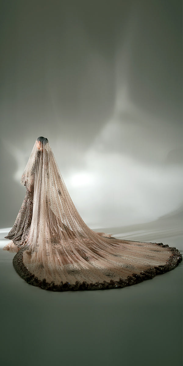 Powder Pink Pakistani Bridal Dress in Royal Gown Style – Nameera by Farooq