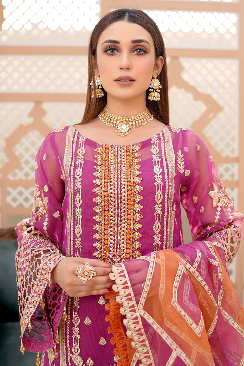 Pink Heavily Embroidered Pakistani Salwar Kameez Party Dress – Nameera ...