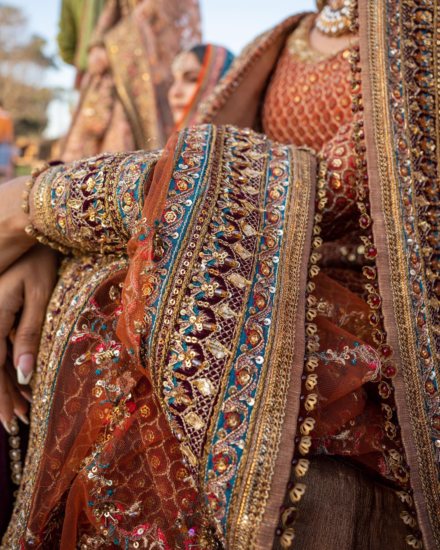 Pakistani Bridal Dress in Traditional Pishwas Style – Nameera by Farooq