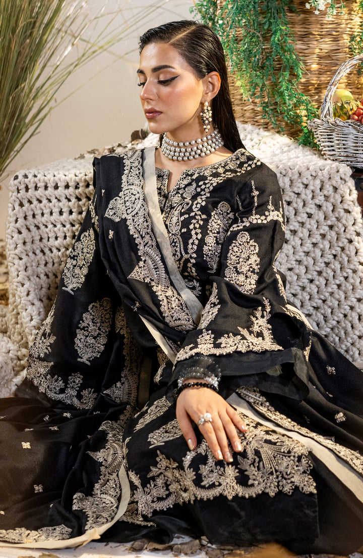 Classic Black Pakistani Salwar Kameez Suit Party Dress – Nameera by Farooq