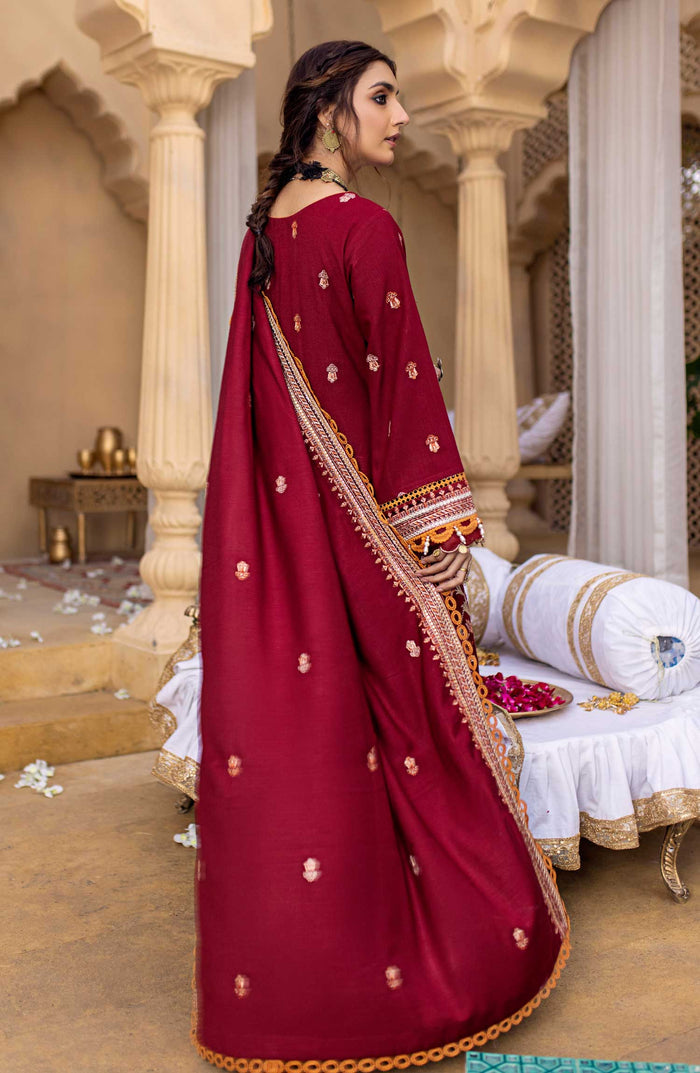 Maroon Red Pakistani Salwar Kameez Dupatta Salwar Suit – Nameera by Farooq