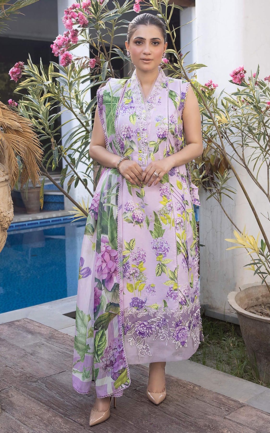 Traditional Pakistani Salwar Kameez Lavender Salwar Suit – Nameera by ...
