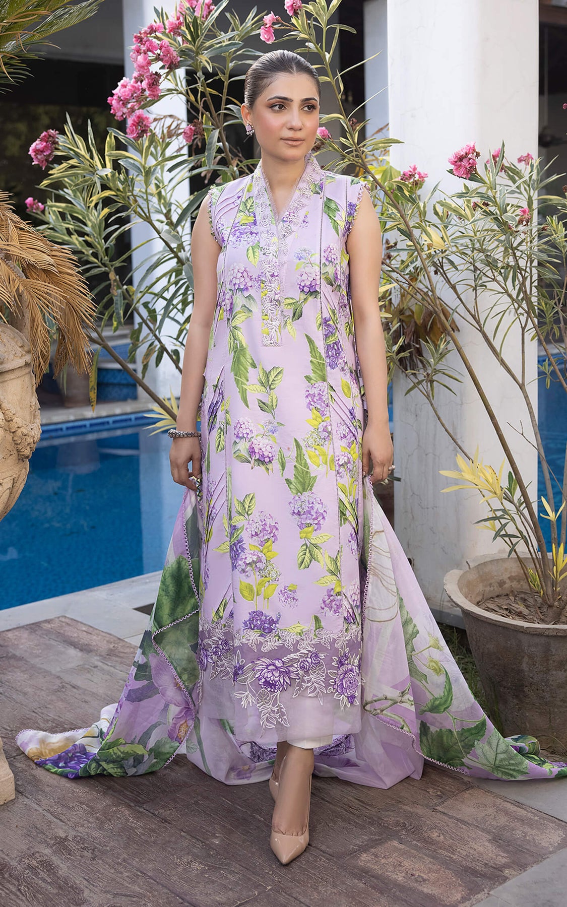 Traditional Pakistani Salwar Kameez Lavender Salwar Suit – Nameera by ...