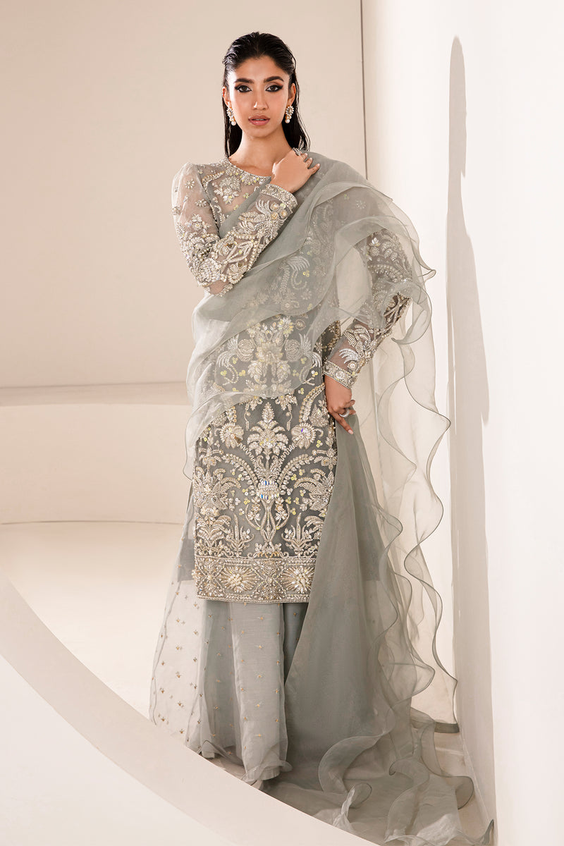 Turquoise Pakistani Wedding Dress in Gahrara Kameez Style – Nameera by ...
