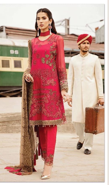 Indian Salwar Suit| Tilla Embroidery And Sequance Work – Nameera by Farooq