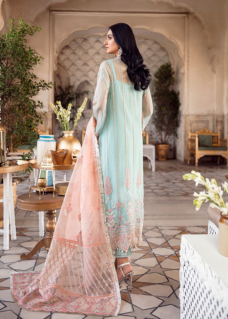 Buy Afrozeh Crinkle Chiffon Collection Online – Nameera by Farooq