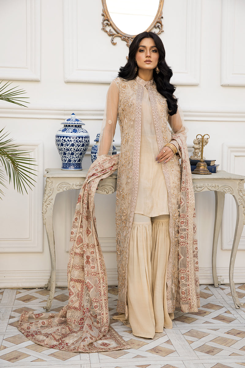 Beautiful Pakistani Gown Dress with Gharara Latest Online – Nameera by ...