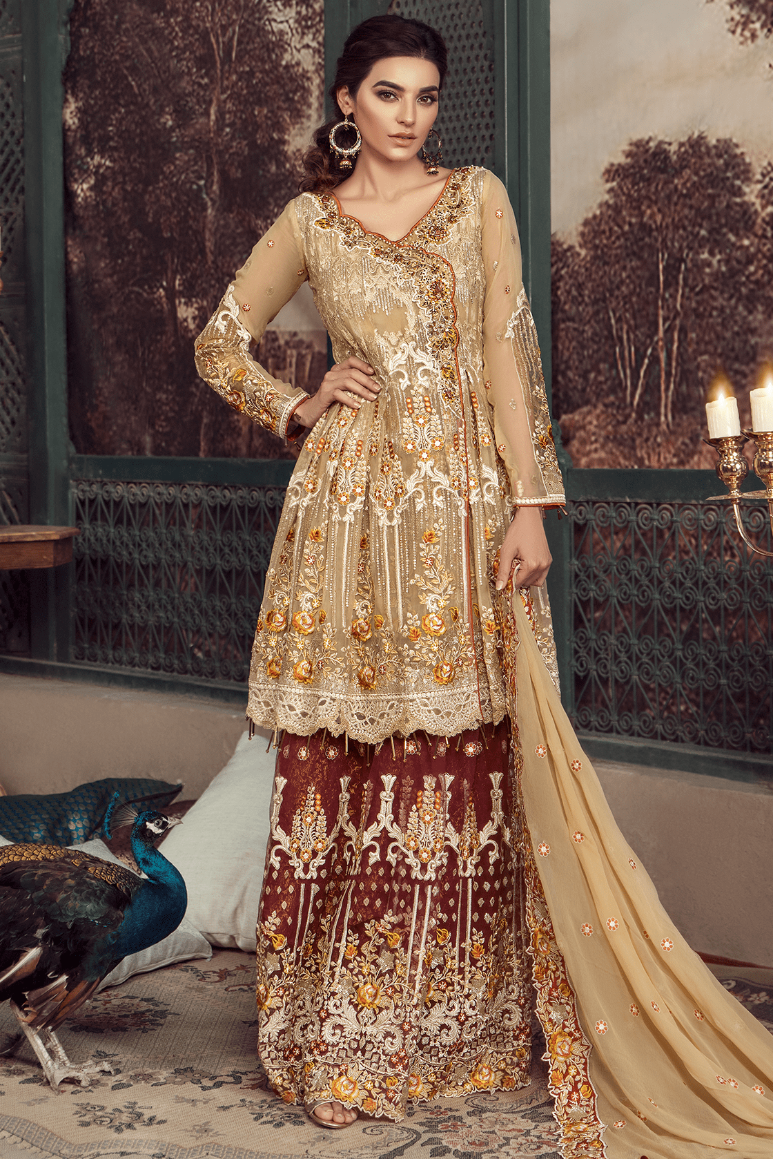 Buy Beautiful and Simple Barat Dress for Women in USA – Nameera by Farooq