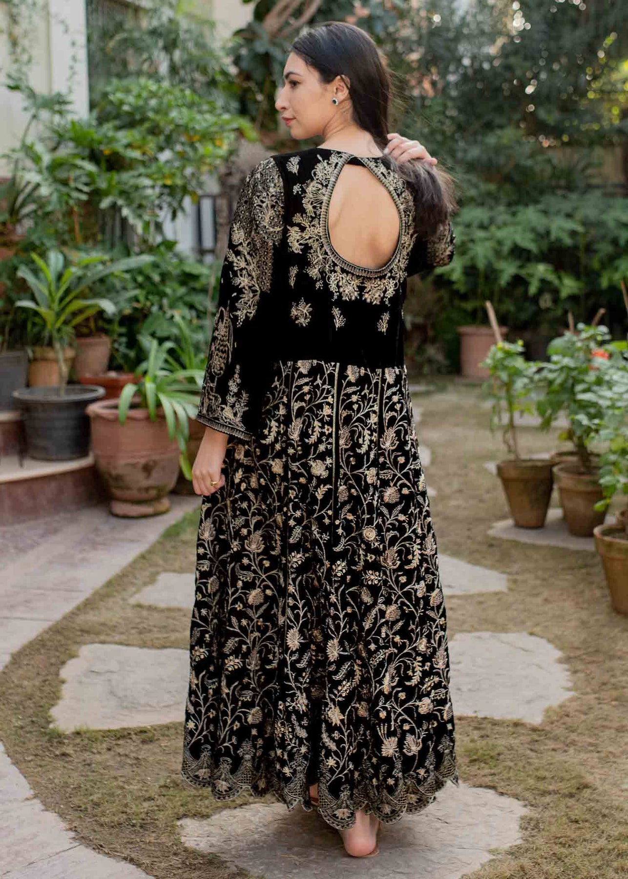 Black Pakistani Dress Party Wear by Designer Online 2021 – Nameera by ...