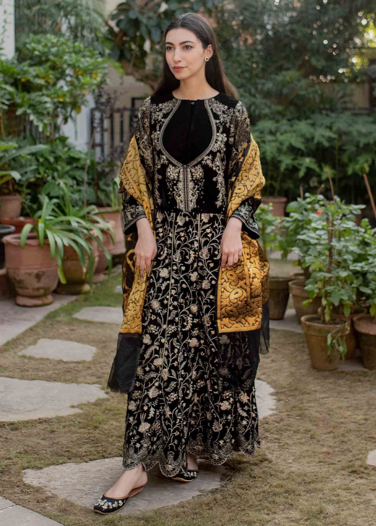 Black Pakistani Dress Party Wear by Designer Online 2021 – Nameera by ...