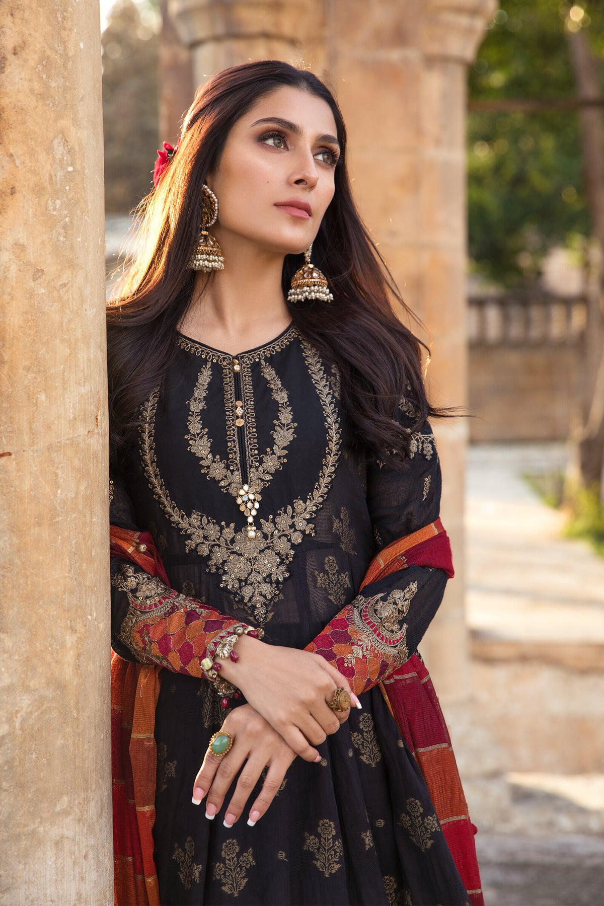Black Pishwas DressPakistani Designer Eid Attire Online 2021 – Nameera ...