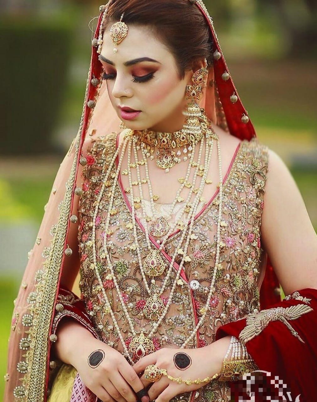 Bridal Heavy Necklace and Rani Haar Latest Design – Nameera by Farooq
