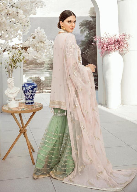 Buy Pakistani Sharara With Hand Embellished Embroidery – Nameera by Farooq