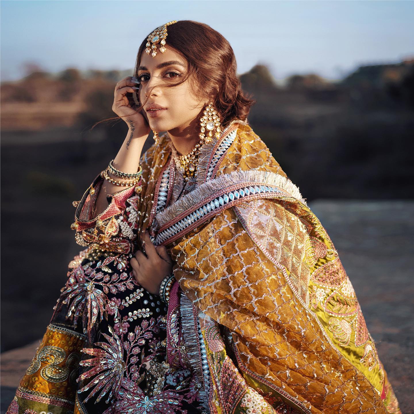 Pakistani Black Dress in Traditional Kameez Trouser Style – Nameera by ...