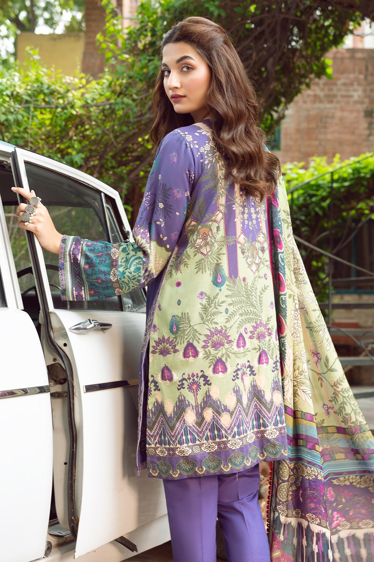 Elegant Lawn Kameez Trouser Dupatta Pakistani Eid Dress – Nameera by Farooq