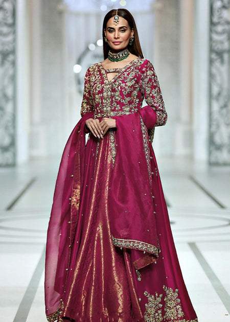 Embellished Designer Red Bridal Shadi Dresses in Long Frock – Nameera ...