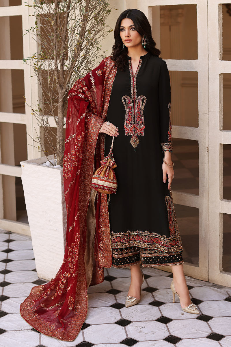 Embroidered Black Salwar Kameez Pakistani Wedding Dresses – Nameera by ...