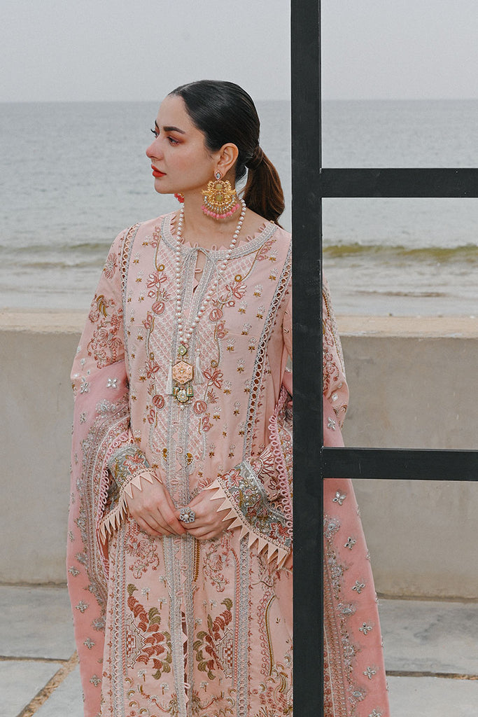 Embroidered Pakistani Dress in Kameez Trouser Style – Nameera by Farooq
