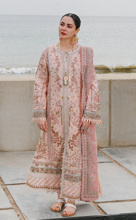 Embroidered Pakistani Dress in Kameez Trouser Style – Nameera by Farooq