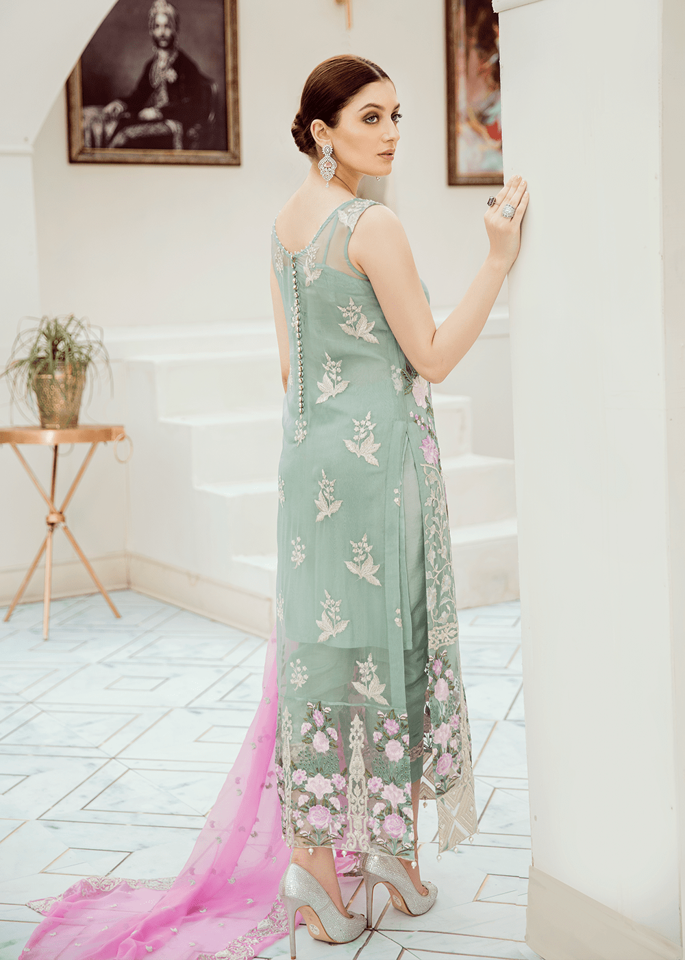 Embroidered fancy dresses in lavish colors for party – Nameera by Farooq