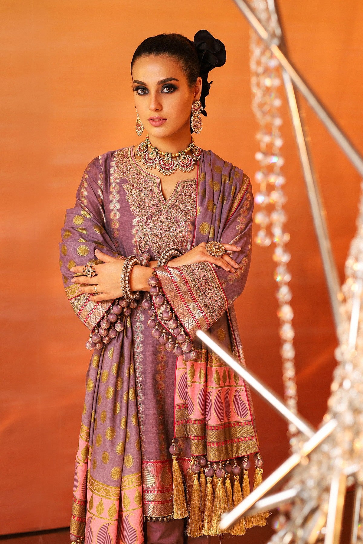 Fancy Lawn Outfit for Eid Latest Collection – Nameera by Farooq