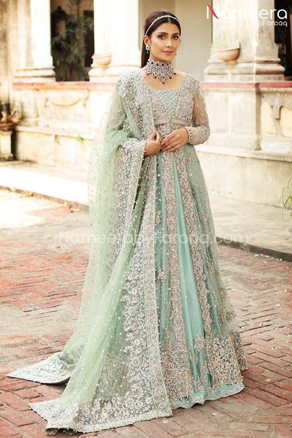 Elegant Front Open Gown Pakistani Bridal Dress Online 2021 – Nameera by ...
