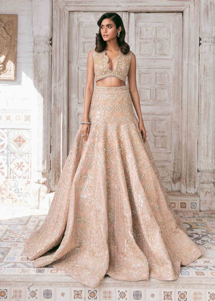 Embellished Indian Bridal Grey Ghagra Choli for Wedding Wear – Nameera ...