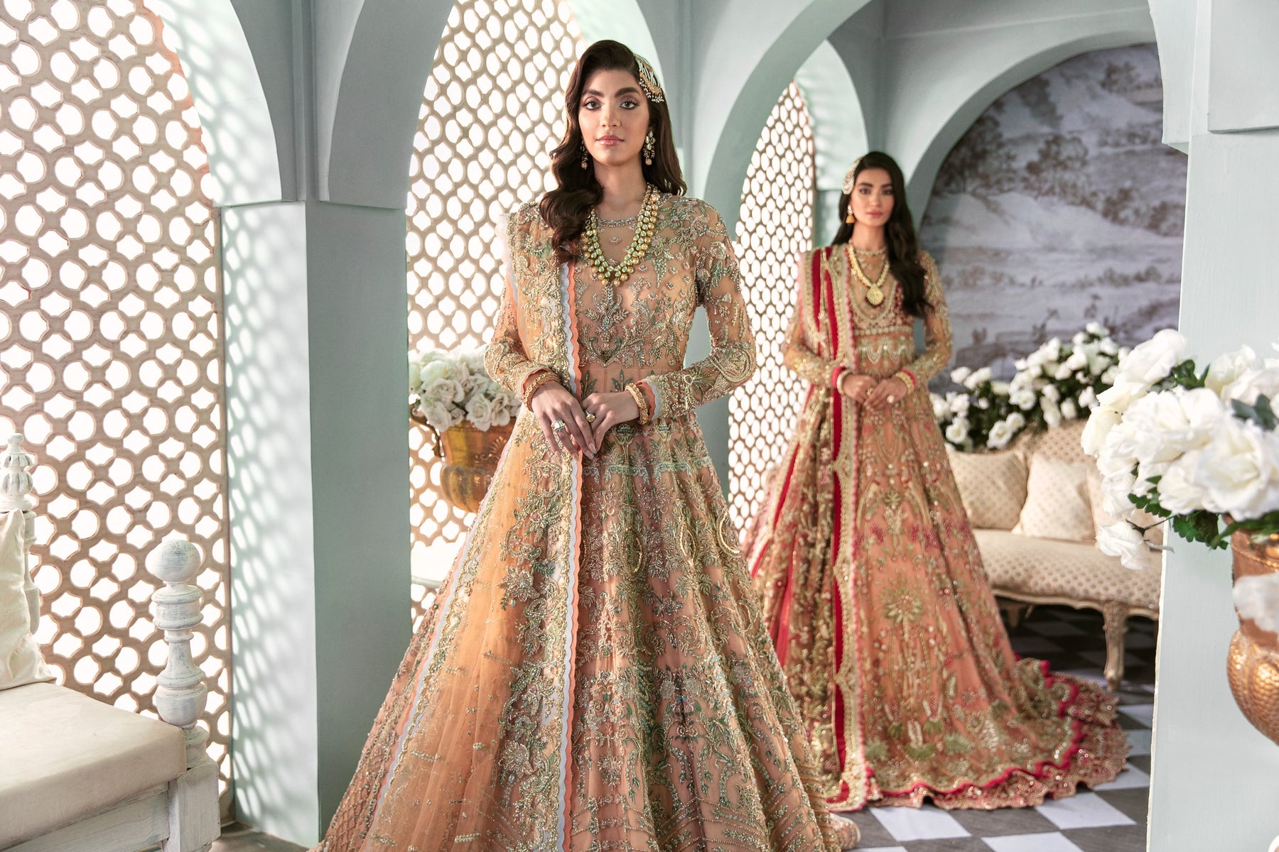 Designer Indian Heavy Stone Work Bridal Lehenga for Wedding Wear ...