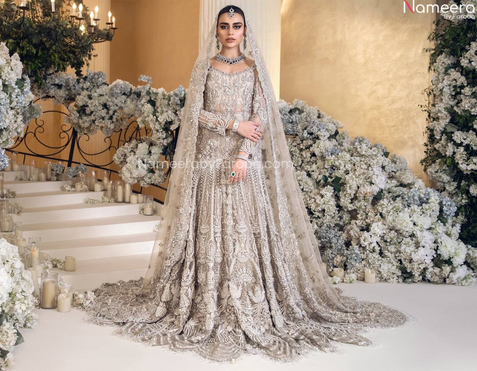 Silver Indian Wedding Dresses for Bridal Wear Online 2021 – Nameera by ...