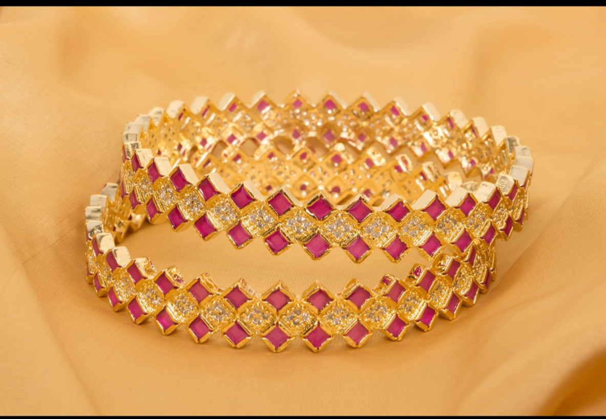 Kundan Gold Plated Bangles Set for Women Latest Designs – Nameera by Farooq