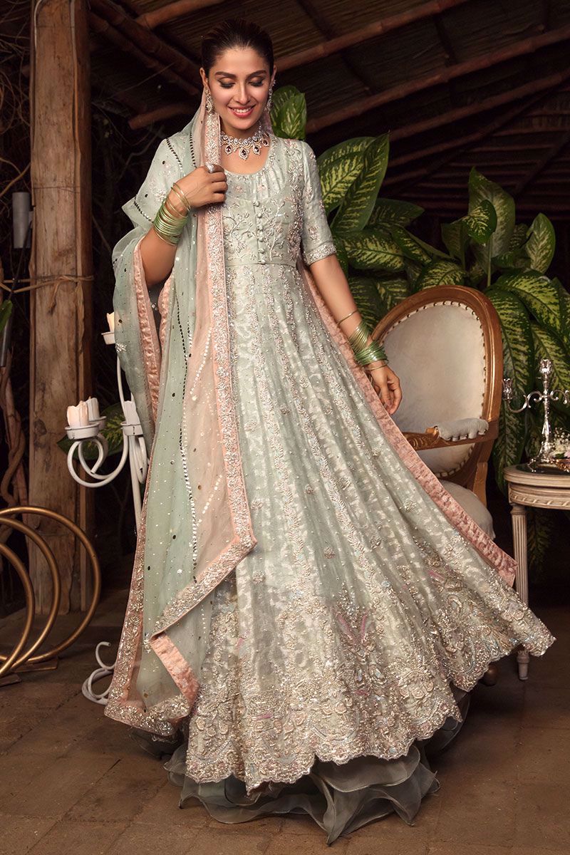 Buy Latest Designer Long Maxi for Walima Online – Nameera by Farooq