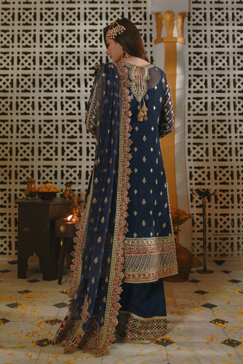 Embroidered Pakistani Dress in Kameez Trouser Style – Nameera by Farooq