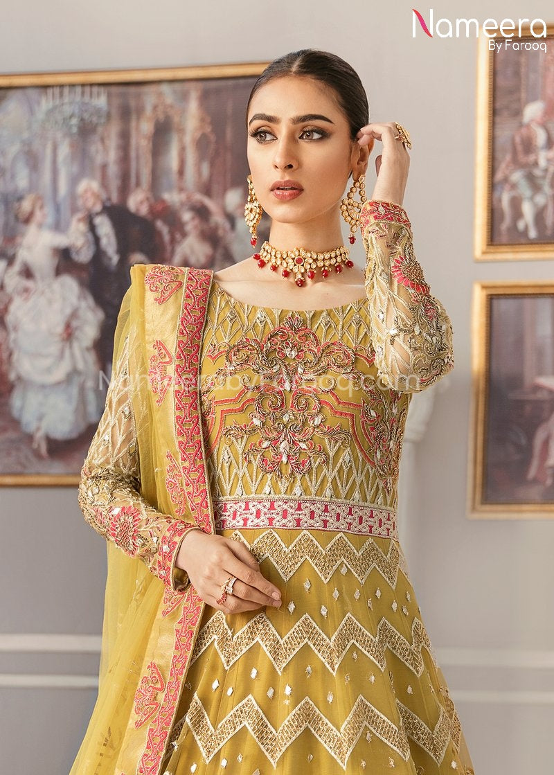 Buy Latest Pakistani Maxi Dress for Wedding Party Online – Nameera by ...