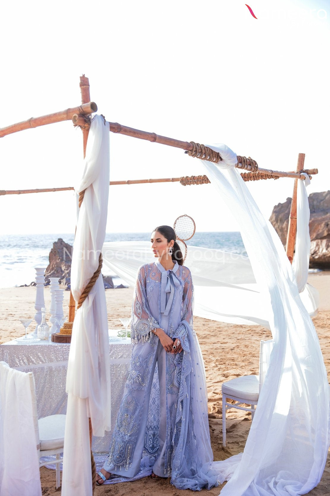 Buy Latest Pakistani Open gown design for Ladies Online – Nameera by Farooq